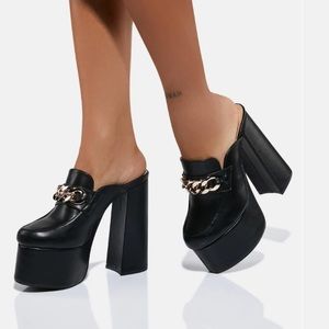 Dolls Kill | Shoes | Dolls Kill Noir Of Course I Did Platform Mules 7 2 ...
